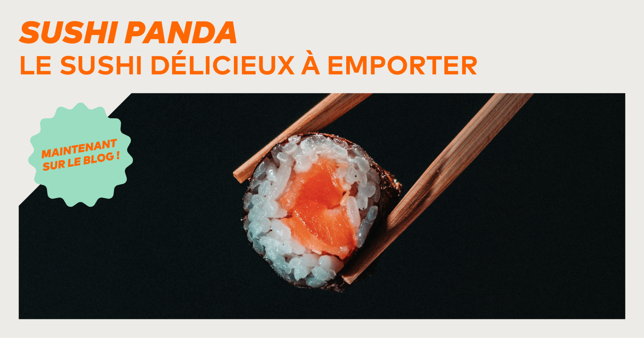 Sushi Panda – Le sushi délicieux à emporter - Escher Blog